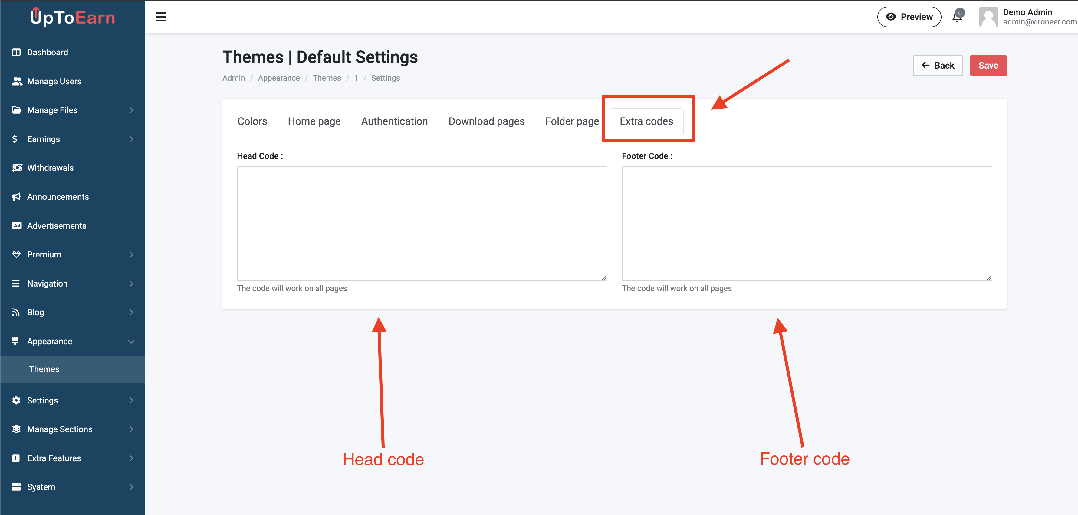 UpToEarn Documentation